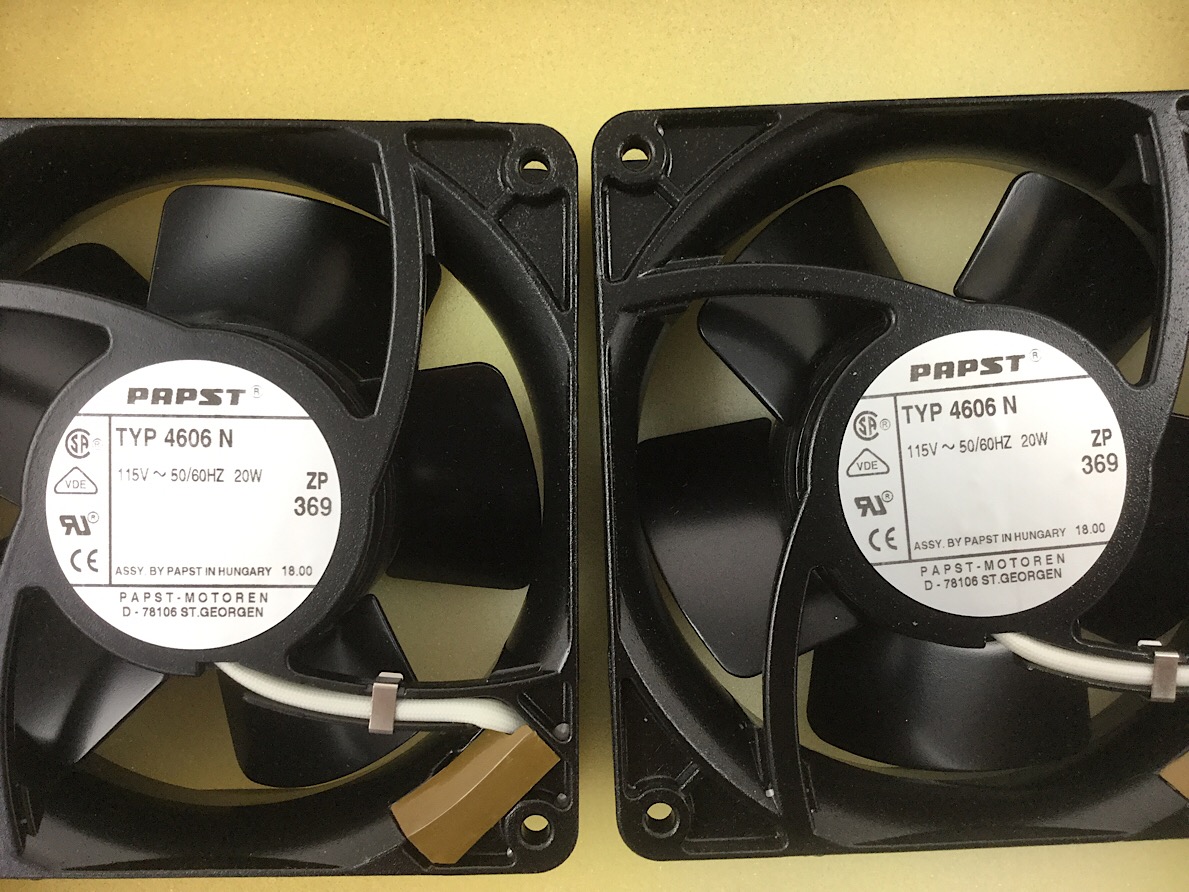 Set 2x ebmpapst 4606 N, 2x Papst 4606 N Lüfter 115V~ 50/60Hz 20W