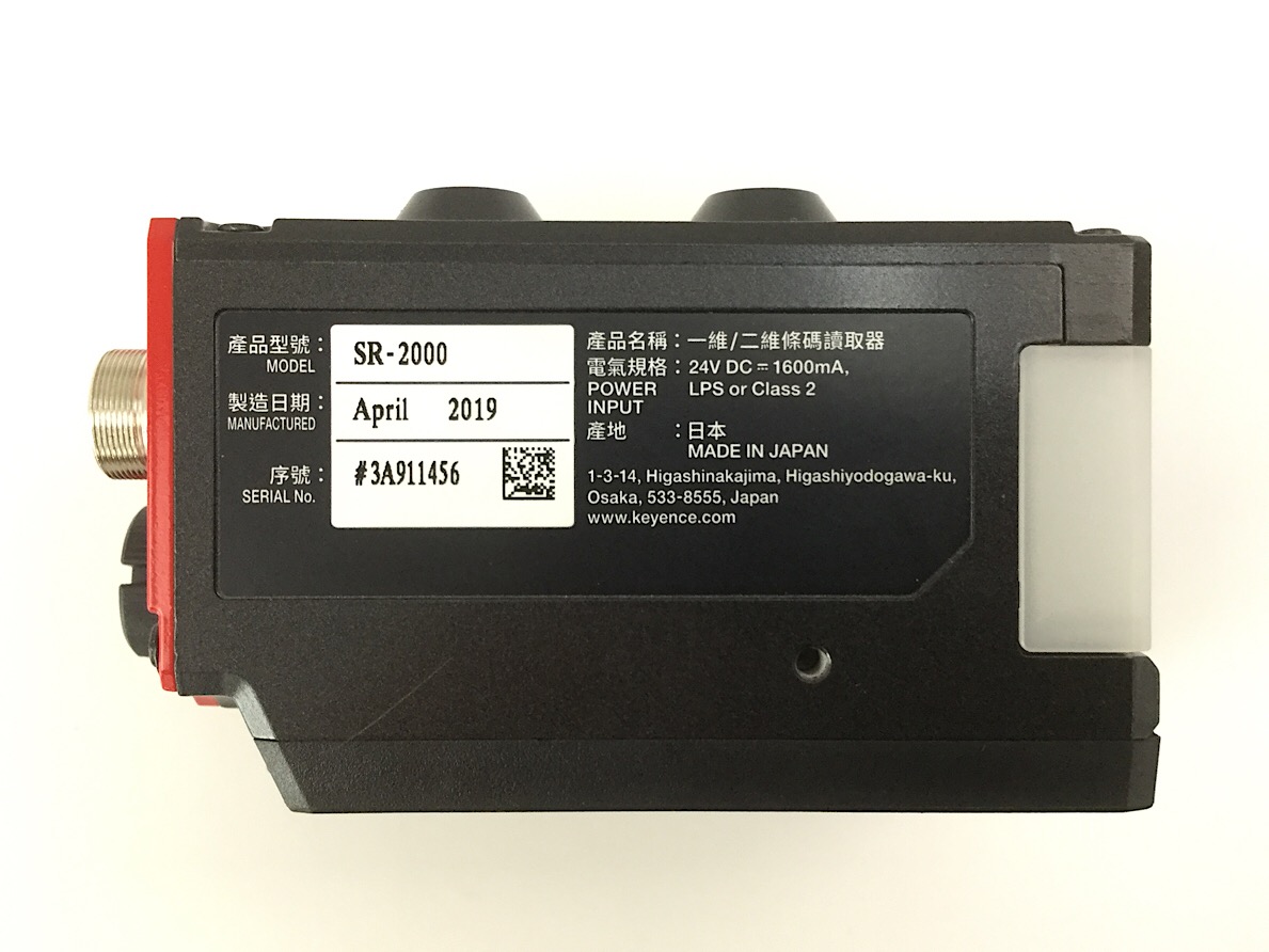 Keyence SR-2000 Barcode Reader Scanner 1D and 2D Code Reader 24VDC