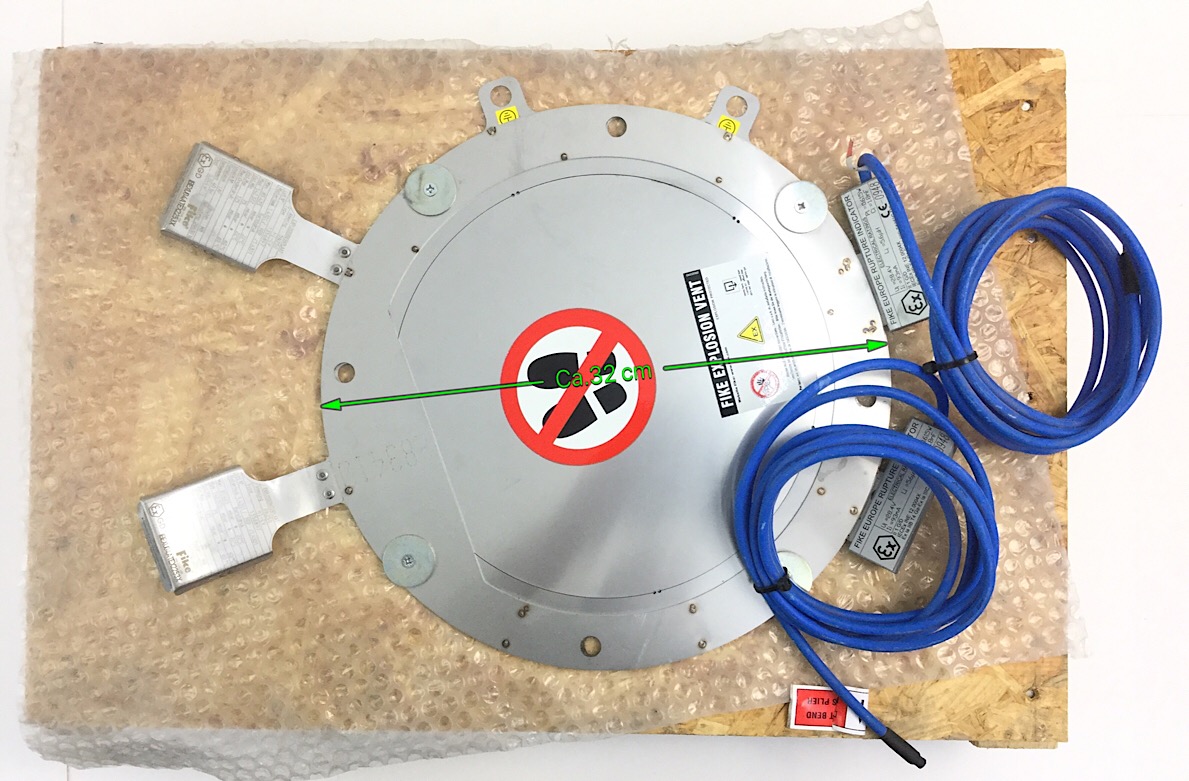 2x Fike HI-CV Explosion Panel Berstscheibe