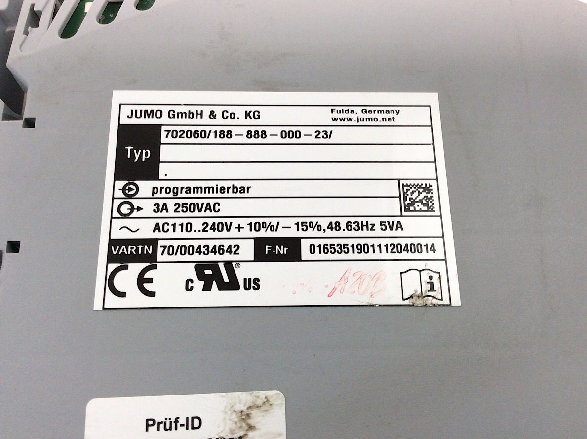 5x Jumo 701150/8-01-0253-2001-23-005 1x 702060/188-888-000-23 ...