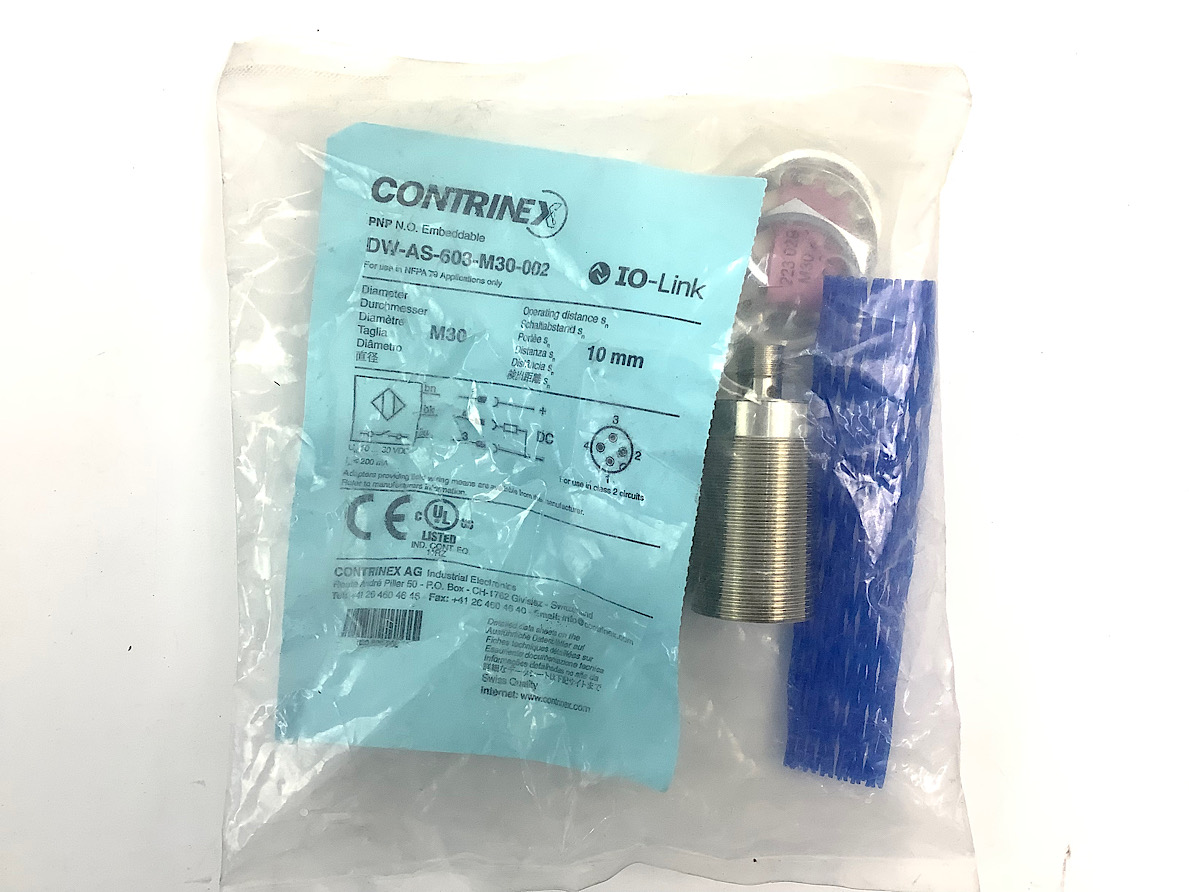 4x CONTRINEX Sensors DW-AS-603-M30-002 1x CONTRINEX 503 & 1x CONTRINEX 703