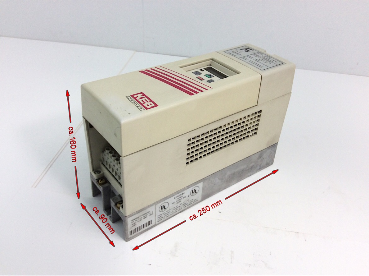 2er Set KEB Frequenzumrichter F4, 1.8kW, 3~, Typ 07.F4.C1D-3420/1.4 ...