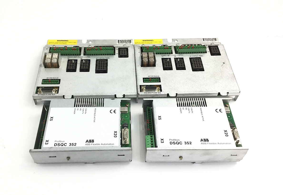 4er Set ABB 2x DSQC 352 Profibus Board, 2x DSQC331 3HAB7215-1 /08 Panel ...