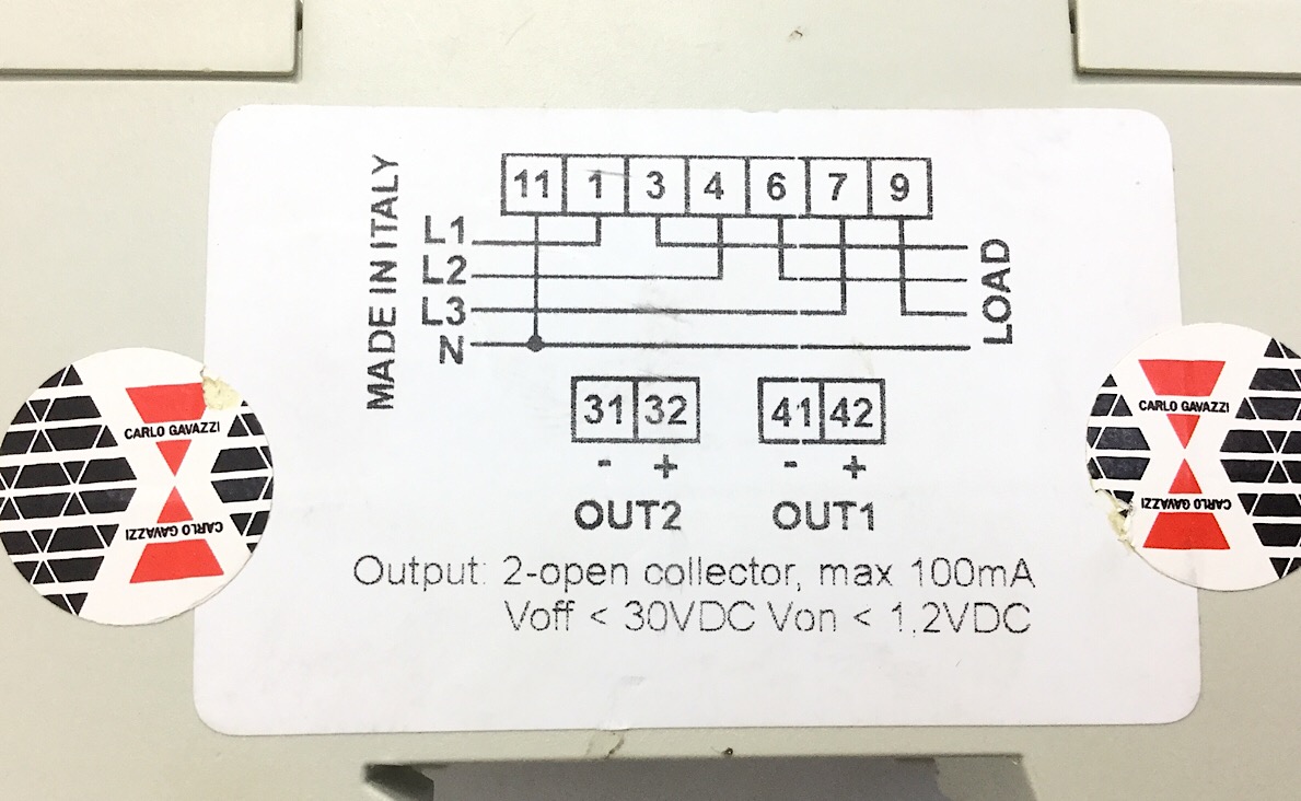 Carlo Gavazzi EM24-DIN.AV9.3.X.P2.P/F09 Energie Messgerät 3x230(400)V 0 ...