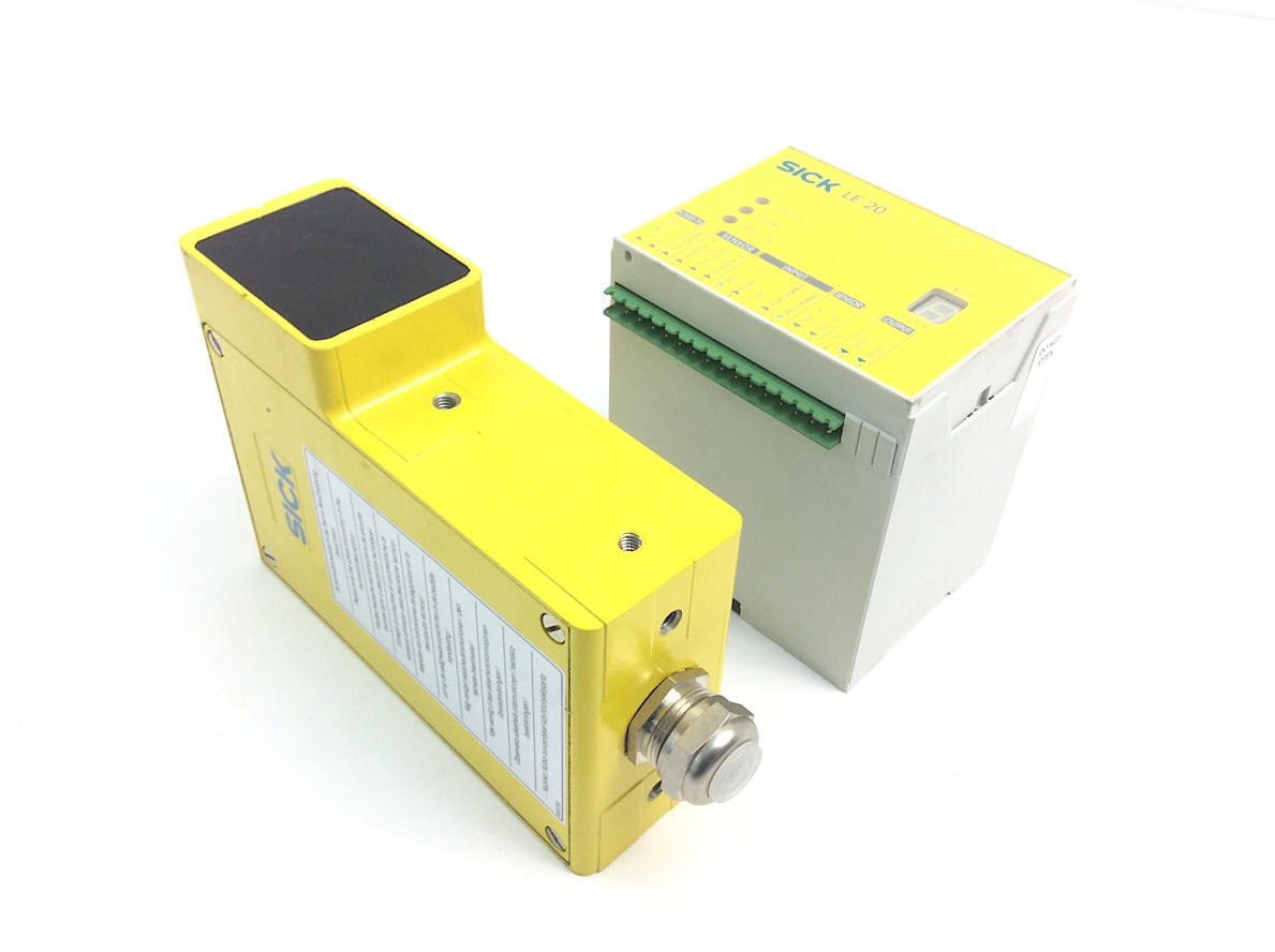 2x Sick WEU 26/2-130 24VDC Sicherheits-Lichtschranke 2x Sick LE20-2611 ...