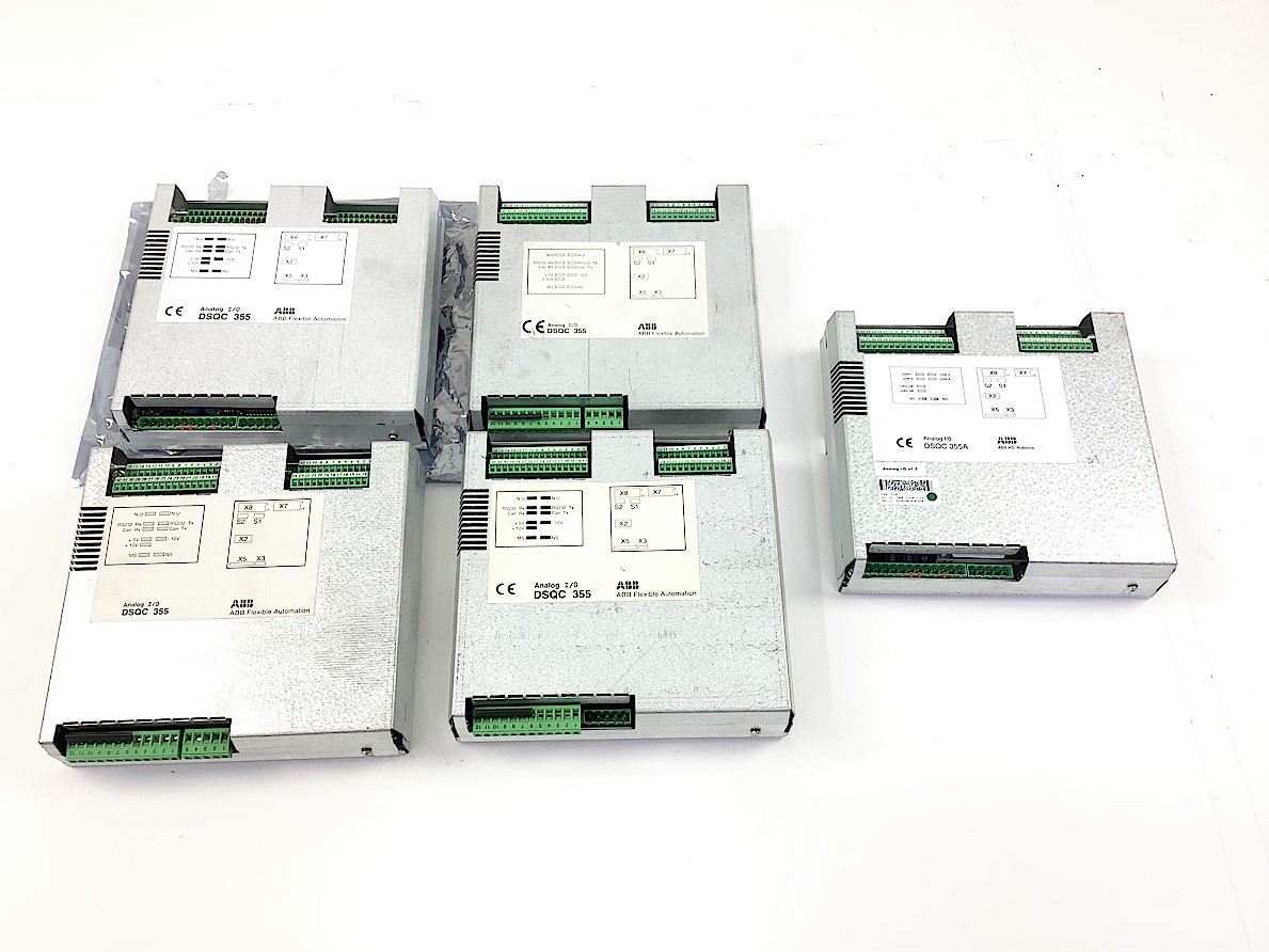 5er Set ABB 4x DSQC 355 Analog I/0, 1x DSQC 355A Analog I/0