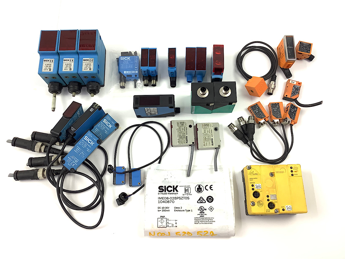 32er Set div Sensoren zB 3x Sick WL36-R230,2x Sick WT12-2P430,1x Sick ...