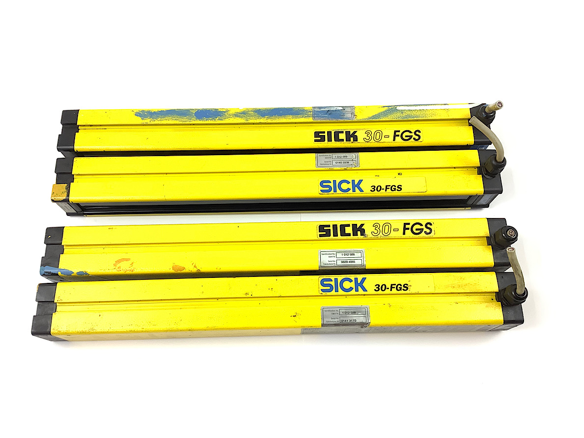 2x Sick FGSS450-23 Sender, 2x Sick FGSE450-23 Empfänger, Lichtschranke