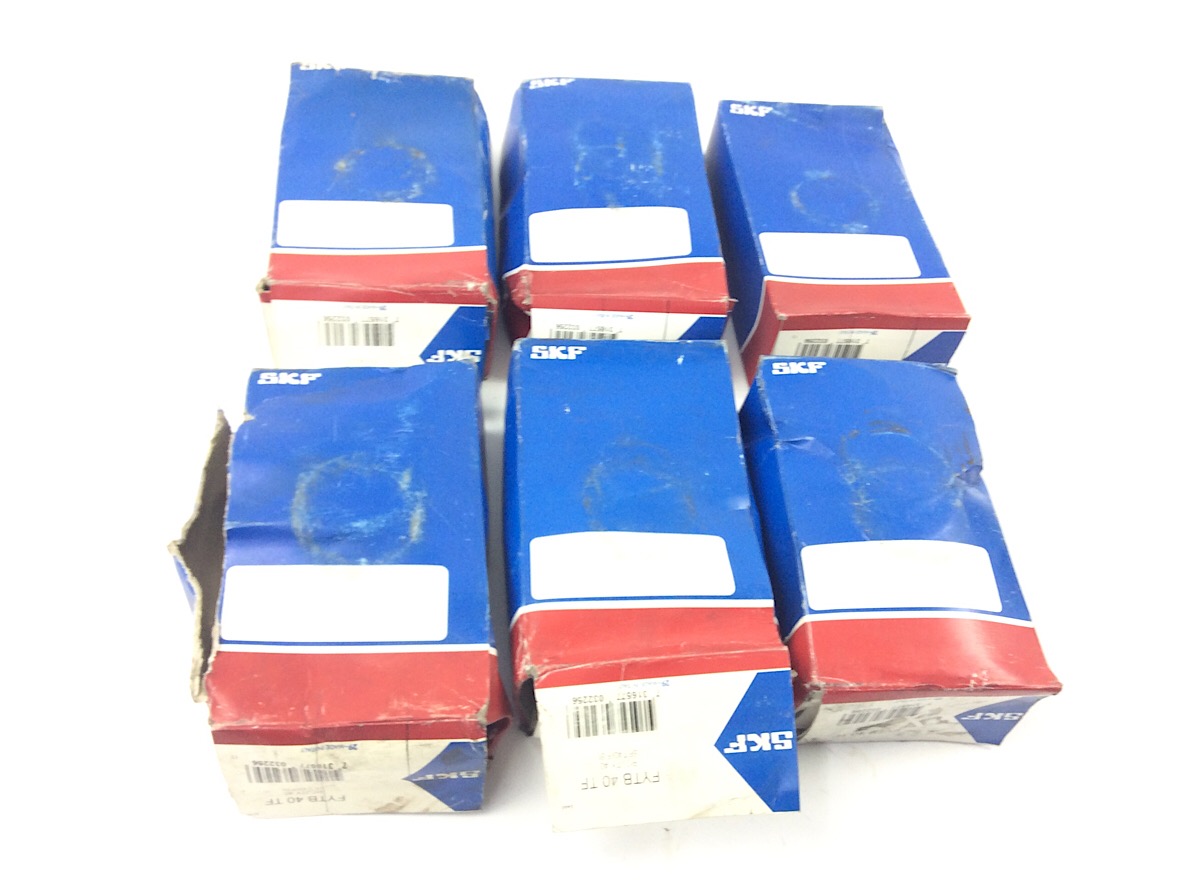 6er Set SKF FYTB 40 TF Flanschlagereinheit Wälzlager