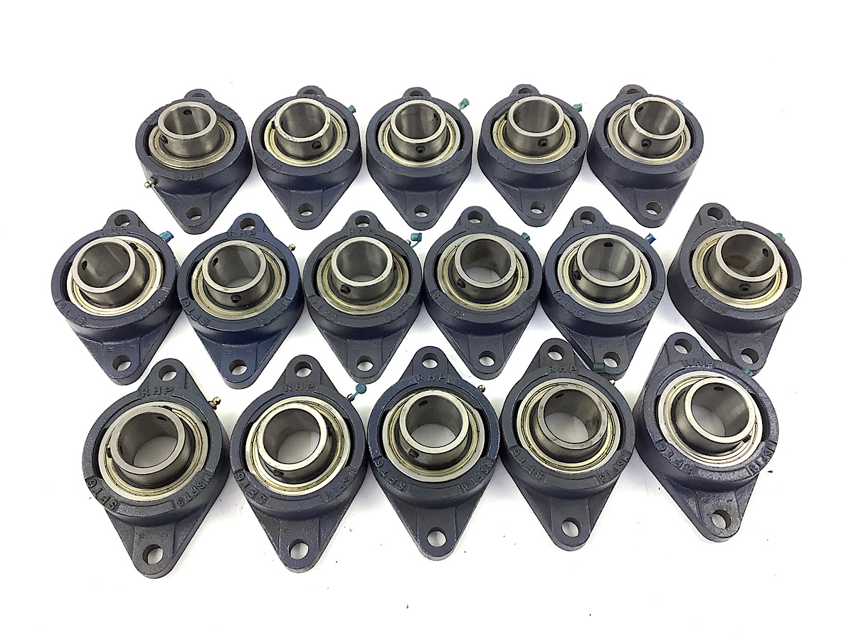 Set 16x RHP Gehäuse Flanschlagereinheiten oval Lagerbock MSFT3 SFT6 ...