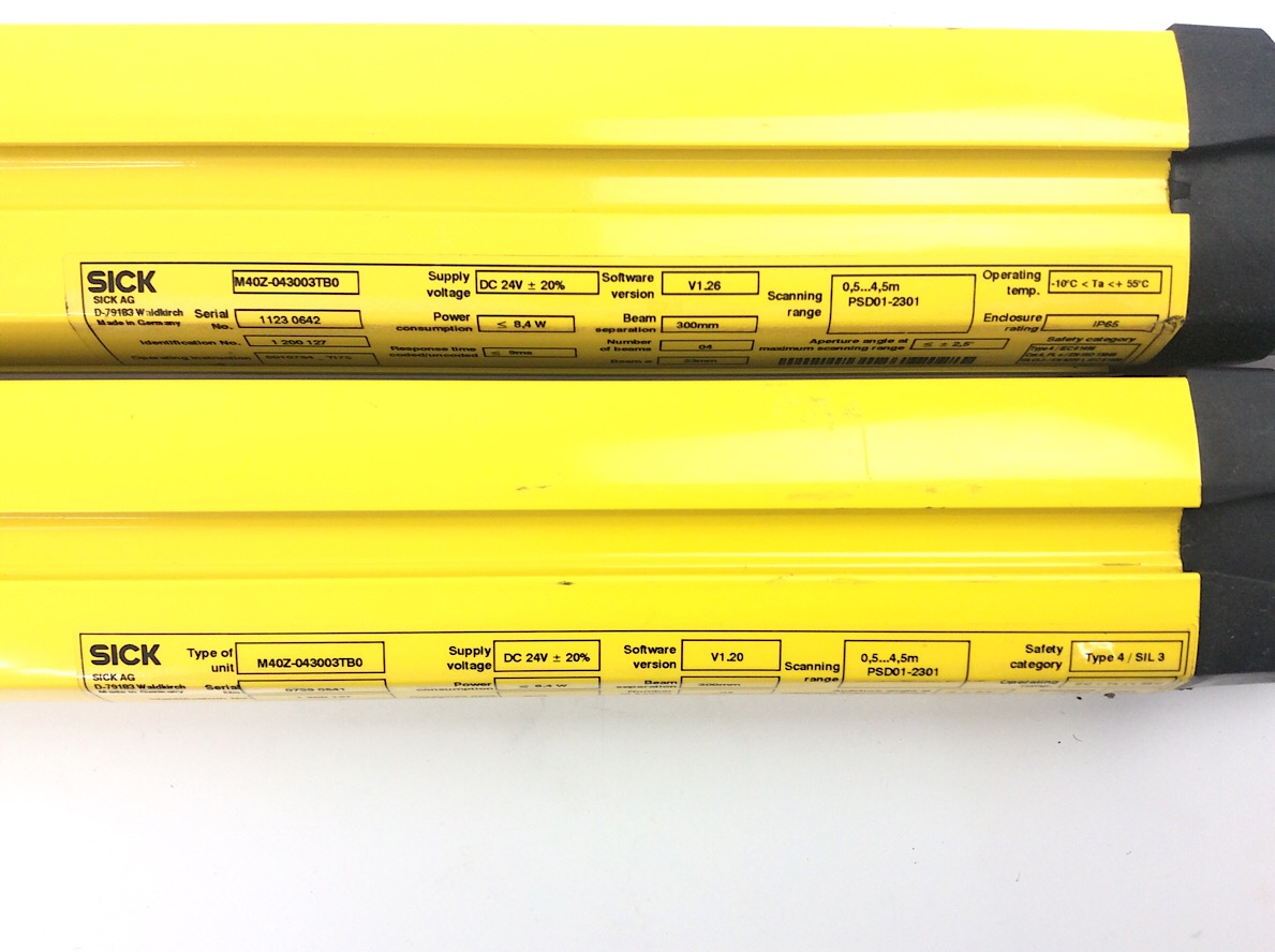 2x Sick Sicherheitslichtschranke M40Z-043003TB0 advanced AP