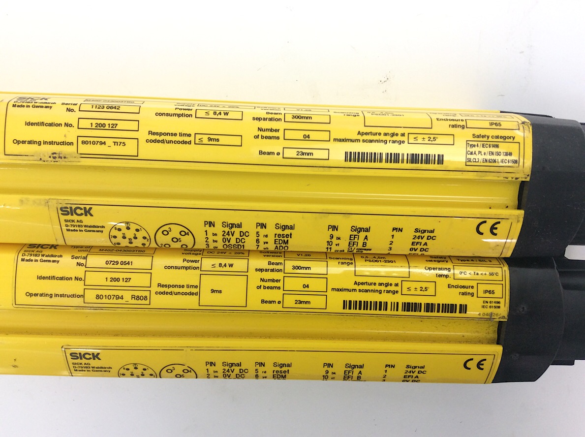 2x Sick Sicherheitslichtschranke M40Z-043003TB0 advanced AP