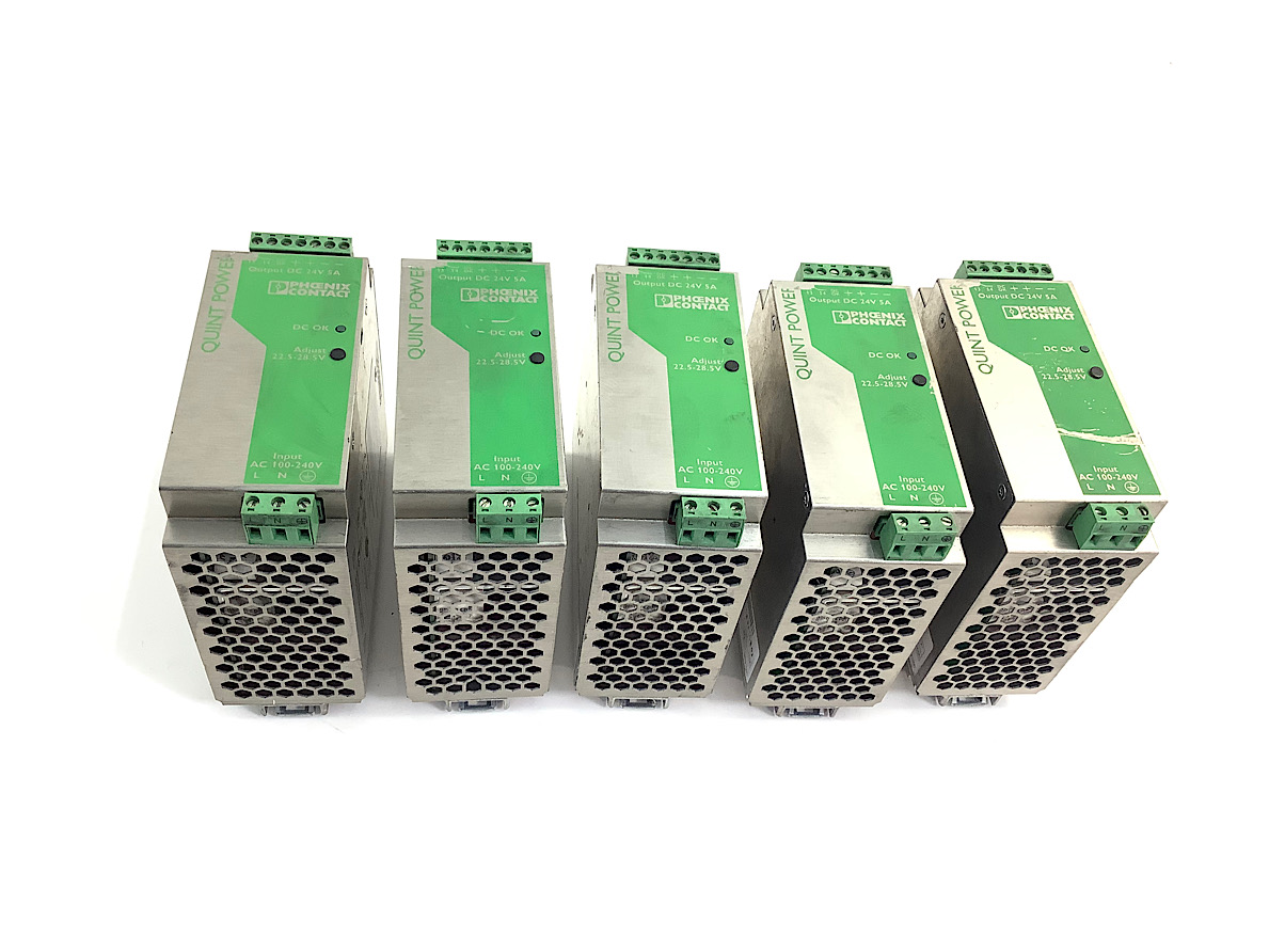 5x Phoenix Contact Quint Power-Netzteil Output DC 24V 5A
