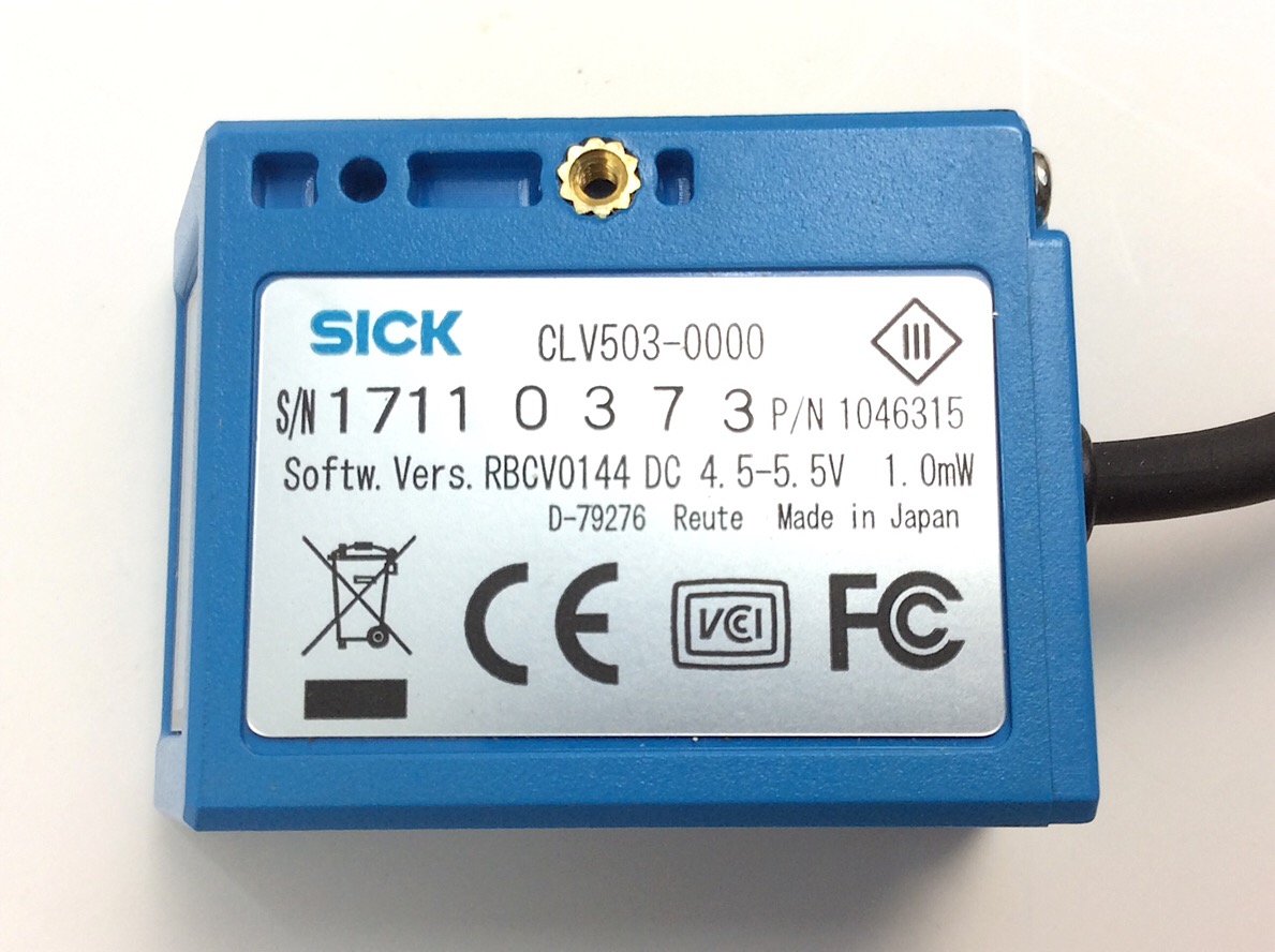 3er Set Sick 2x ICR803-B0201 Bildbasierter Codeleser, 1x CLV503-000