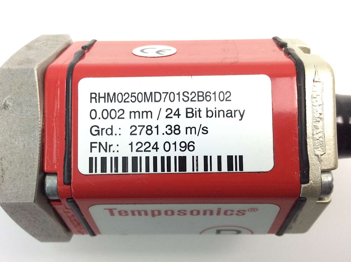 MTS Temposonics R-Series RHM0250MD701S2B6102 Positionssensor 0.002 mm/24