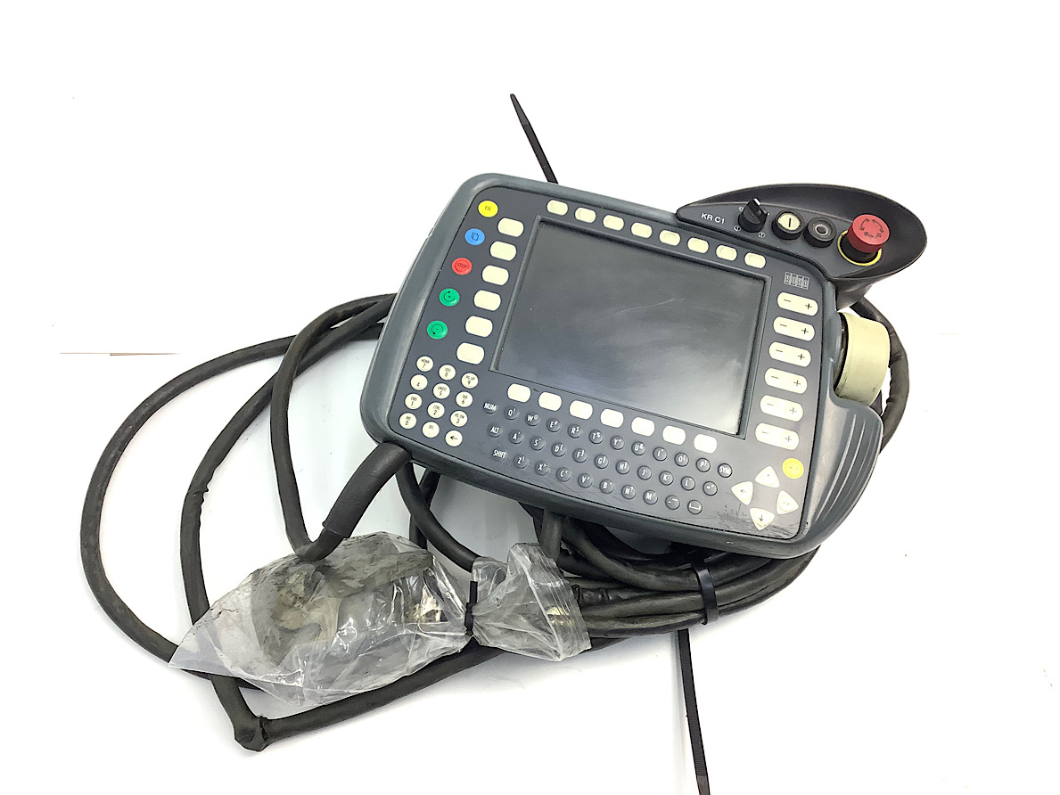 KUKA KR C1 Bedienpanel mit Schlüssel, Kabel beschädigt