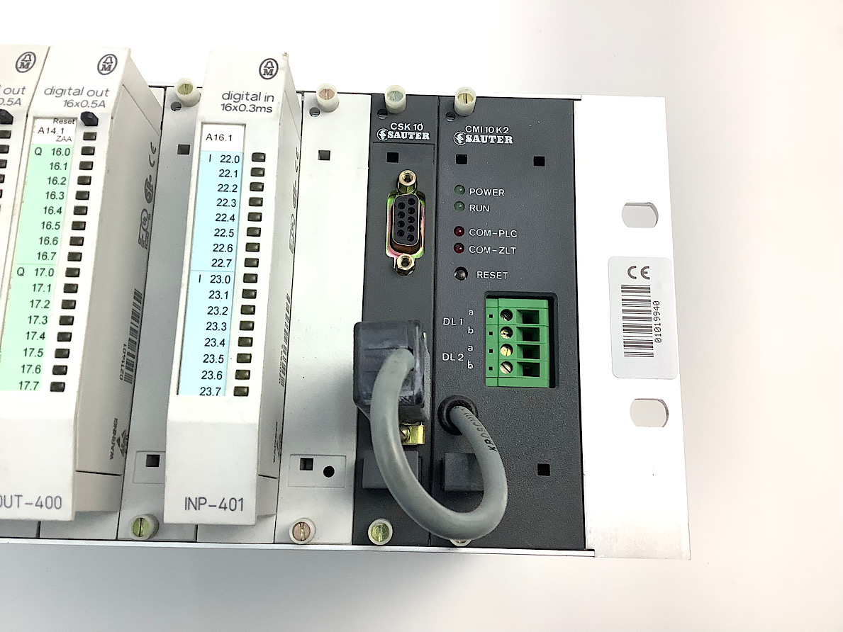 Moeller PS416 Modular Programmable Logic Controller ua mit 9x Modul OUT-400 Moeller PS416 Modular Programmable Logic Controller ua mit 9x Modul OUT-400