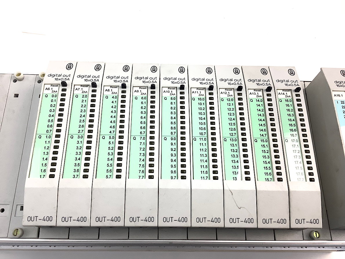 Moeller PS416 Modular Programmable Logic Controller ua mit 9x Modul OUT-400