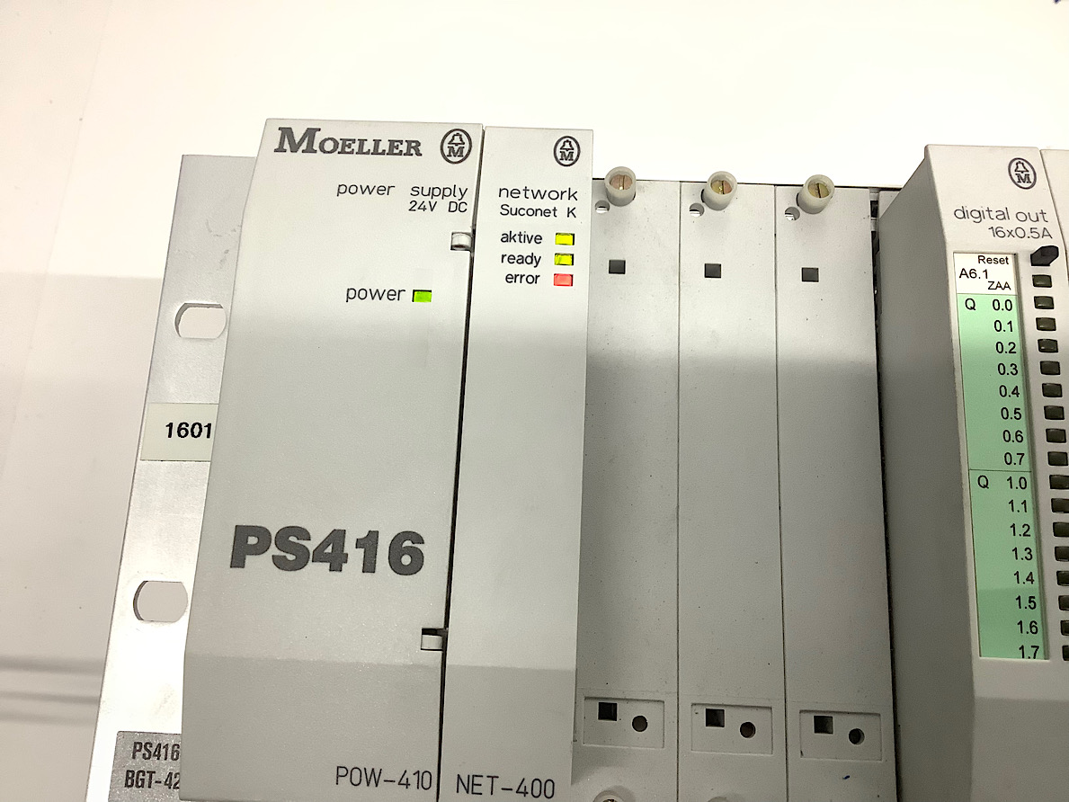 Moeller PS416 Modular Programmable Logic Controller ua mit 9x Modul OUT-400