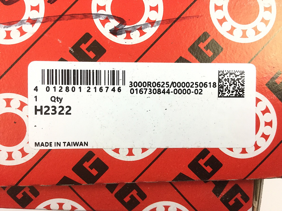 2x FAG H2322 Spannhülsen Wälzlager OVP