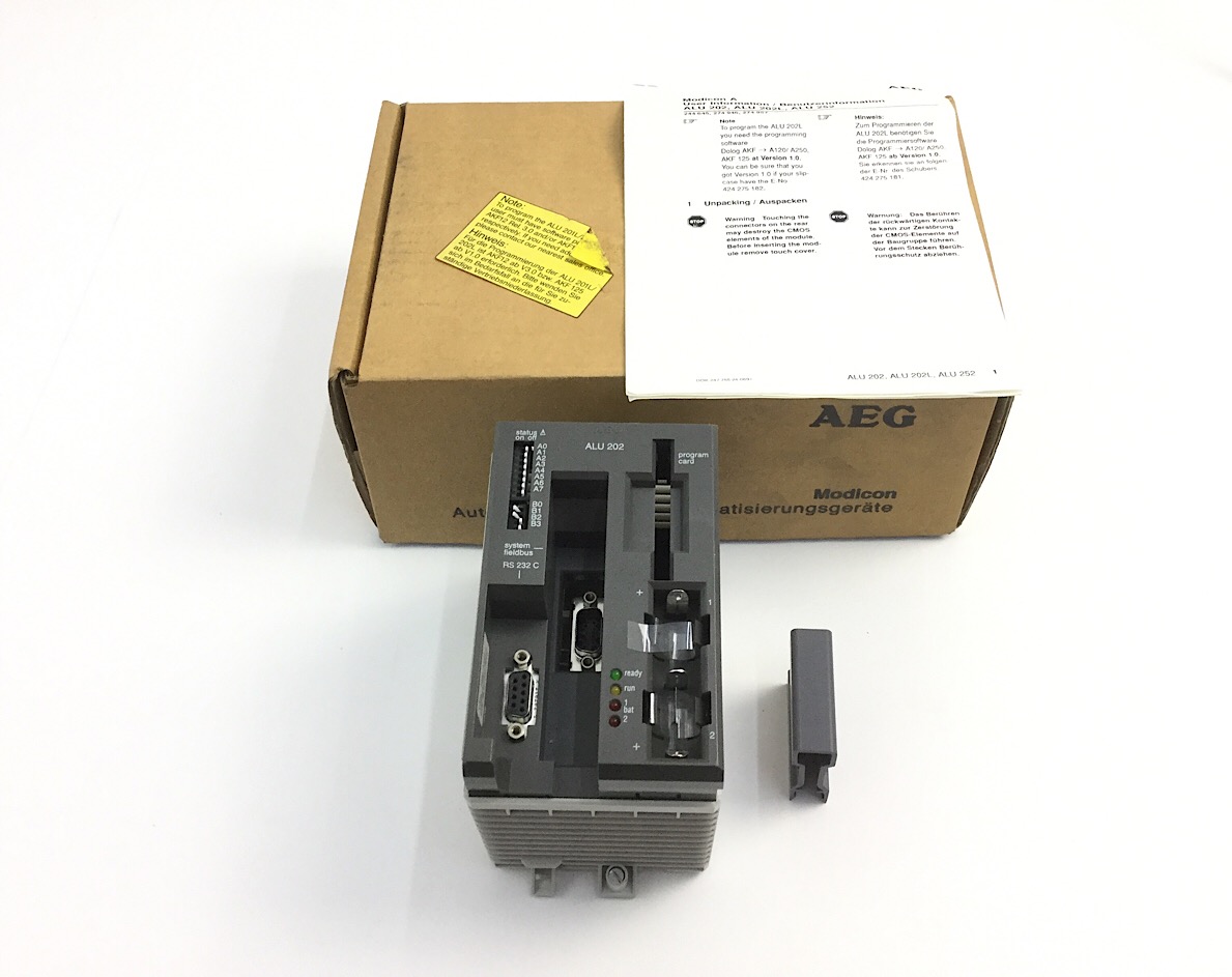 AEG Modicon ALU 202 CPU 32KW Modnet comm