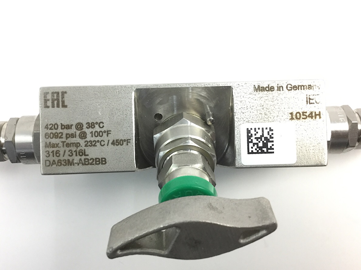 Endress+Hauser Deltatop DA63M-AB2BB 420bar Ventilblock Entlüftungsventil