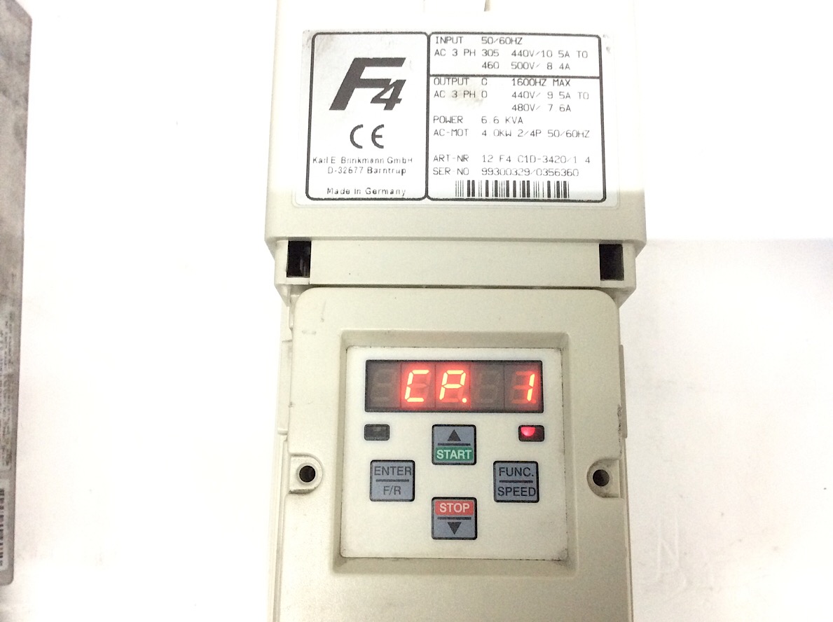 2er KEB Combivert F4 Frequenzantrieb ART-NR.12.F4.C1D-3420/1.4, 7,6-9,5A