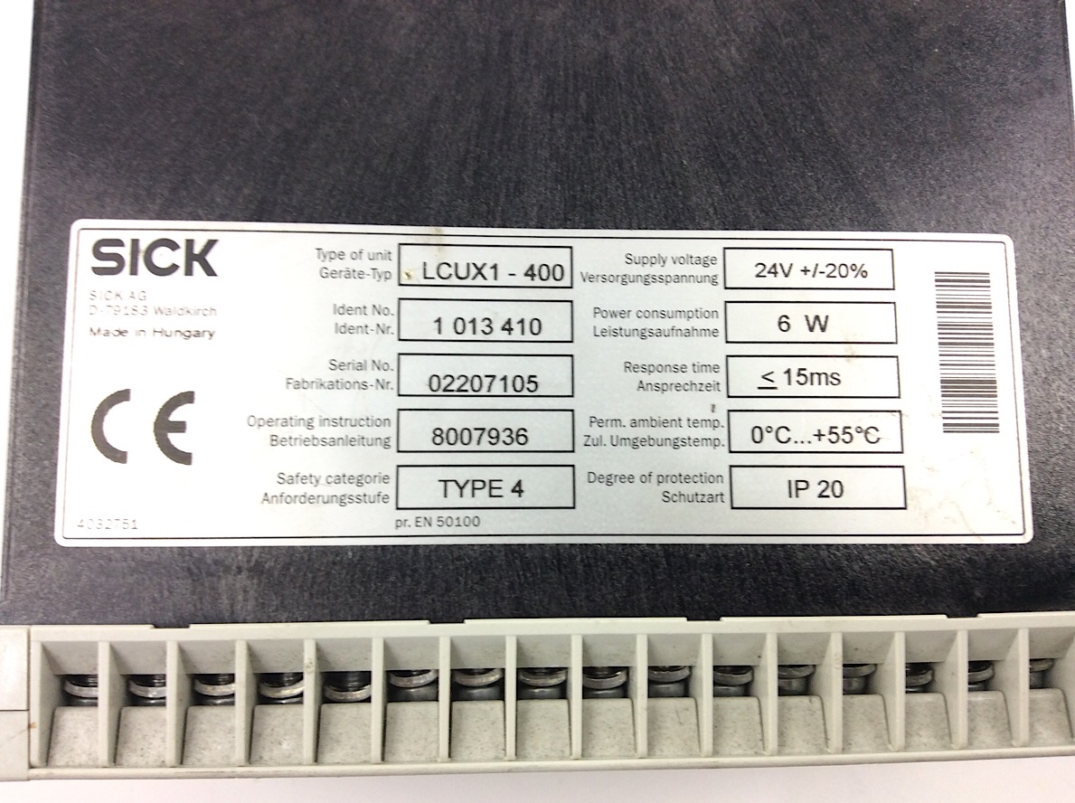 5er Set Sick Sicherheitsrelais LCUX1-400 Ident-No.1 013 410