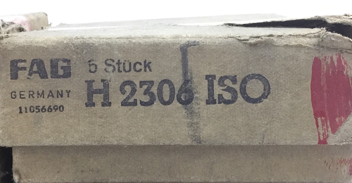8x FAG H 2306 ISO Spannhülse 5 Stück