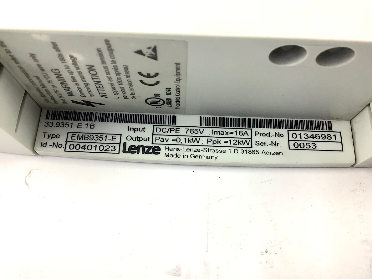 2x Lenze EMB9351-E Bremseinheit