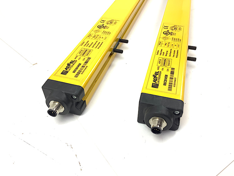 Set 2x ASTEEL Jaysensor Receiver Lichtschranke SX4R03FB4 Mod. ADR 3B