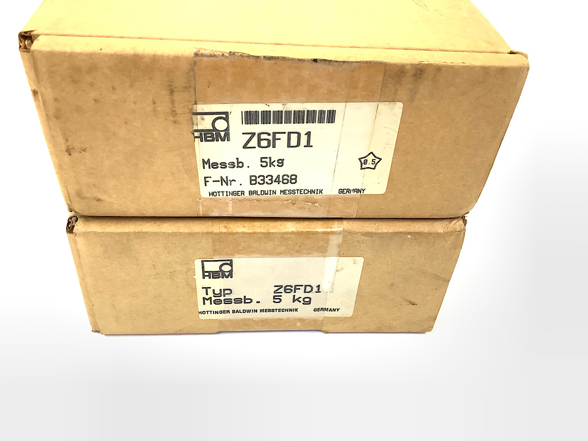 2x HBM Z6FD1/5KG Wägezelle