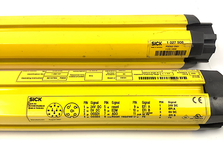 Set 2er SICK M4000 Lichtschranken M40Z-043003TB0 + Reflektor PSD02-2301 ...