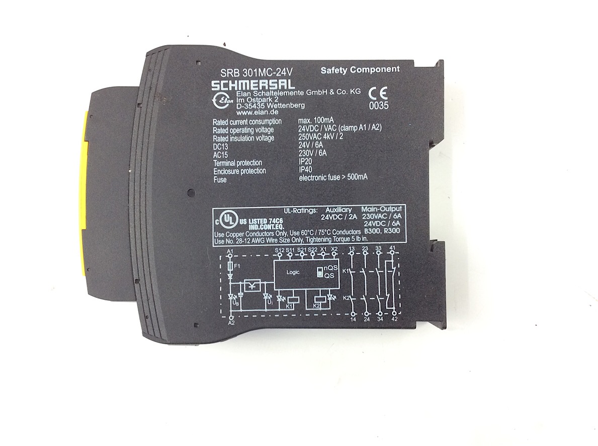 Schmersal Protect 4er Set Sicherheitsrelais z.B. 2x SRB 301MC-24V