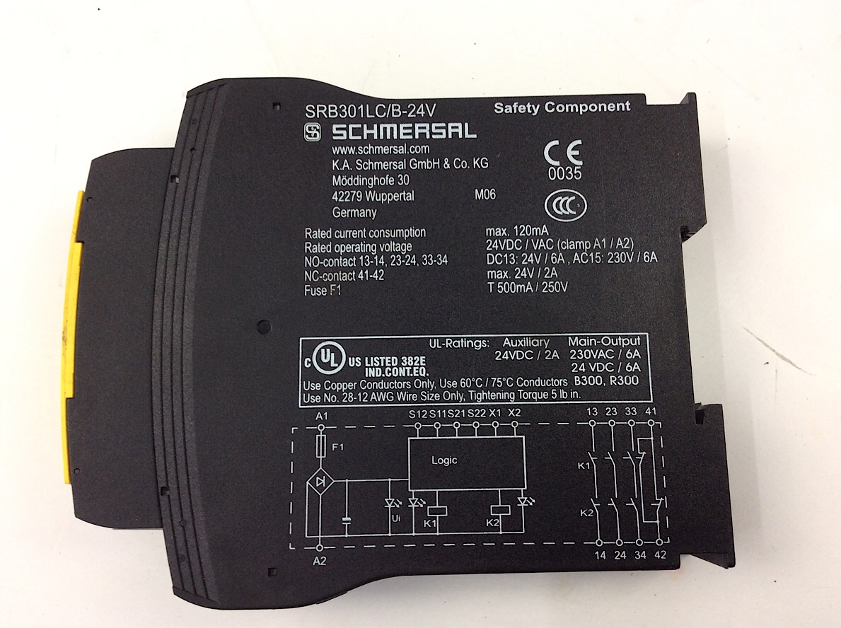 Schmersal Protect 4er Set Sicherheitsrelais z.B. 2x SRB 301MC-24V