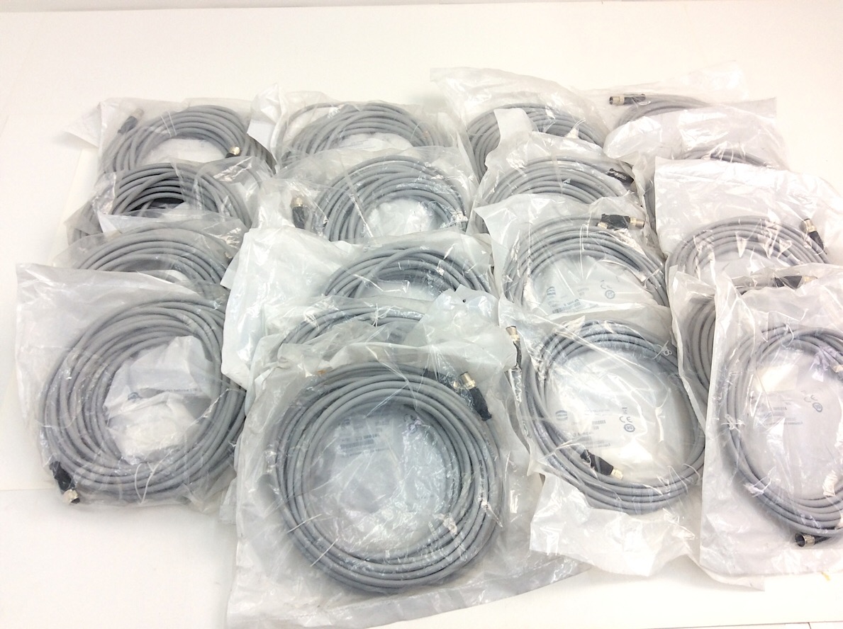 18er Set Harting M12 A-Kodierung Systemverkabelung Signalkabel 10m, 5m ...