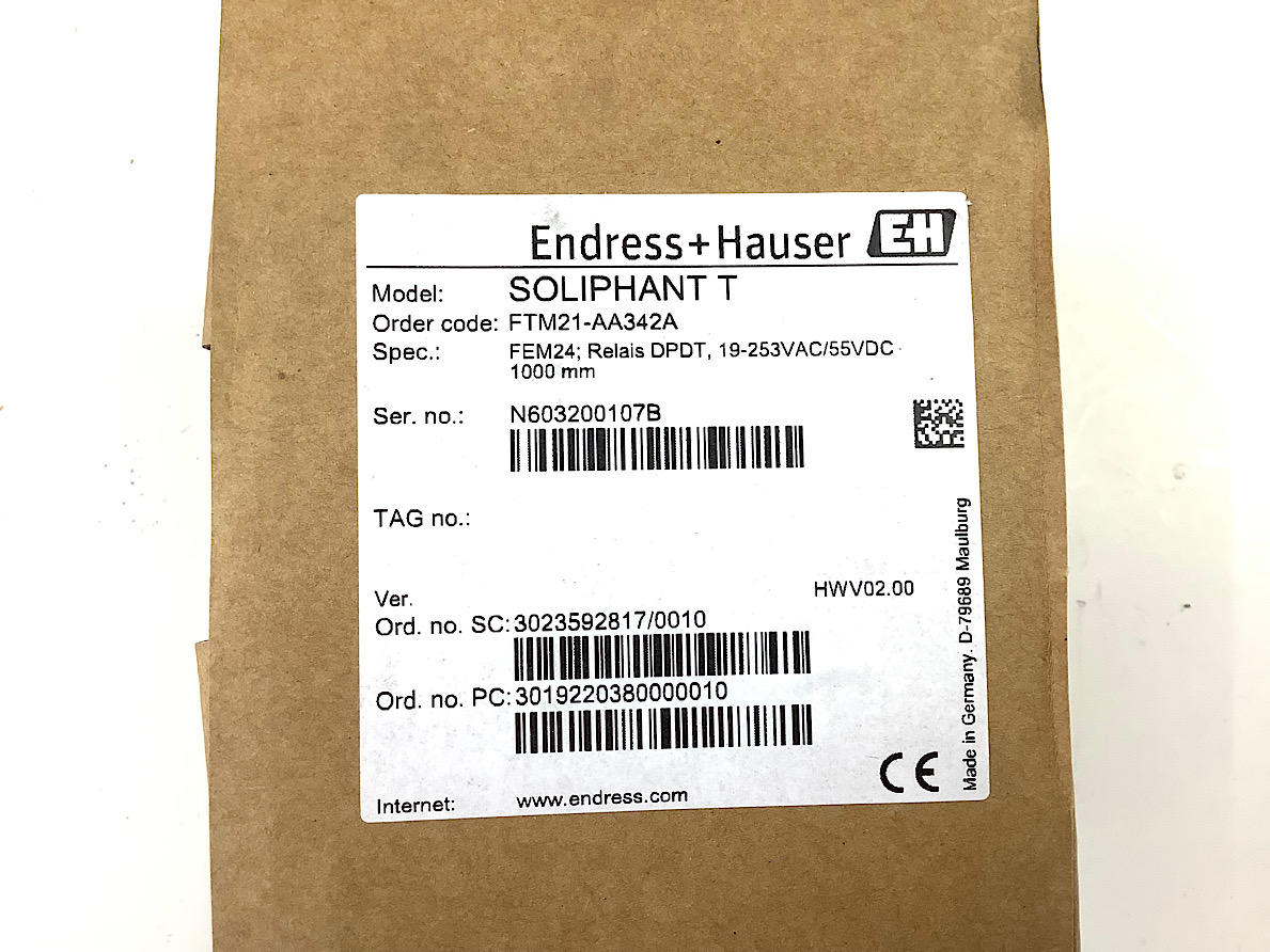 Endress + Hauser Soliphant T FTM21-AA342A 19-253VAC/55VDC 1000m