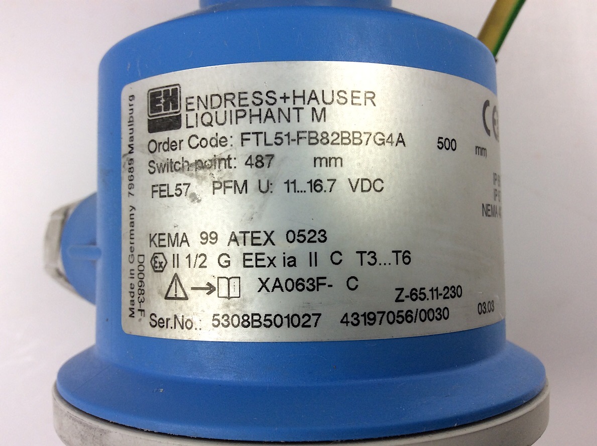 2er Set Endress+Hauser Liquiphant M Füllstandgrenzschalter FTL51-FB82BB7G4A