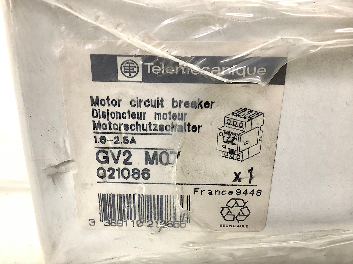 30x Telemecanique GV2 MO7 1.6-2.5A Motorschutzschalter OVP