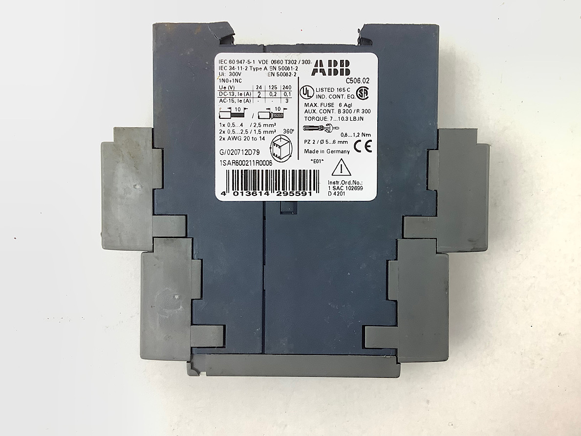 9er SET ABB Relais, 7x CM-MSS, 2x C506.02 Thermistor-Motorschutzrelais