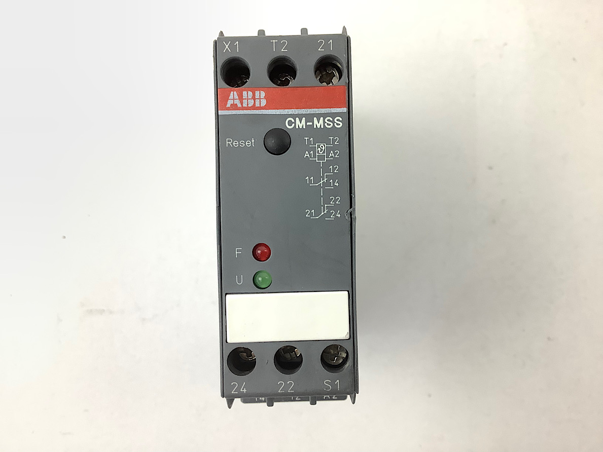 9er SET ABB Relais, 7x CM-MSS, 2x C506.02 Thermistor-Motorschutzrelais