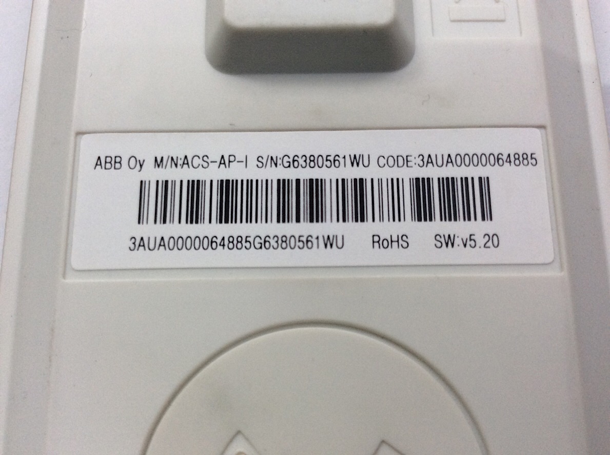 ABB ACS-AP-I Komfort-Bedienpanel S/N:G6380561WU