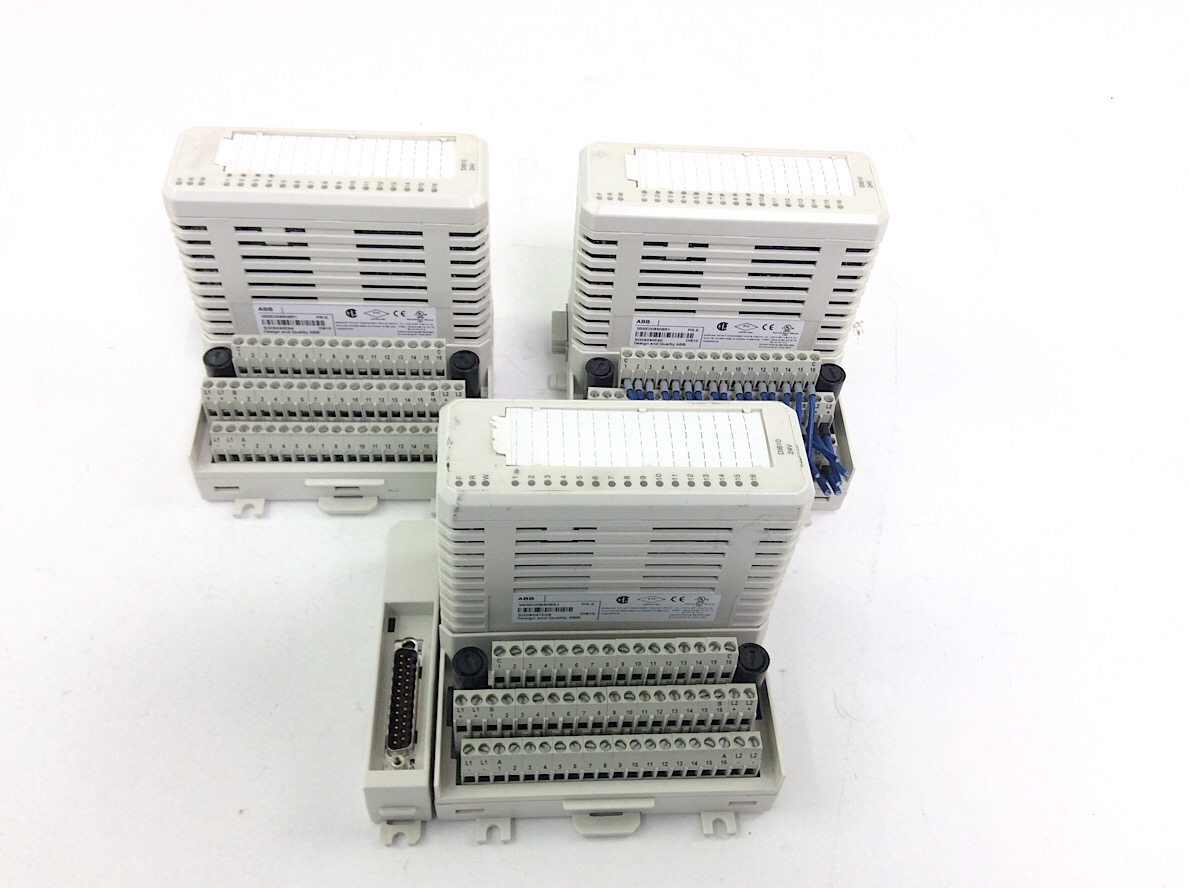 3er Set ABB Digital input DI810 24V 3BSE008508R1 mit Einheit 3BSE013234R1