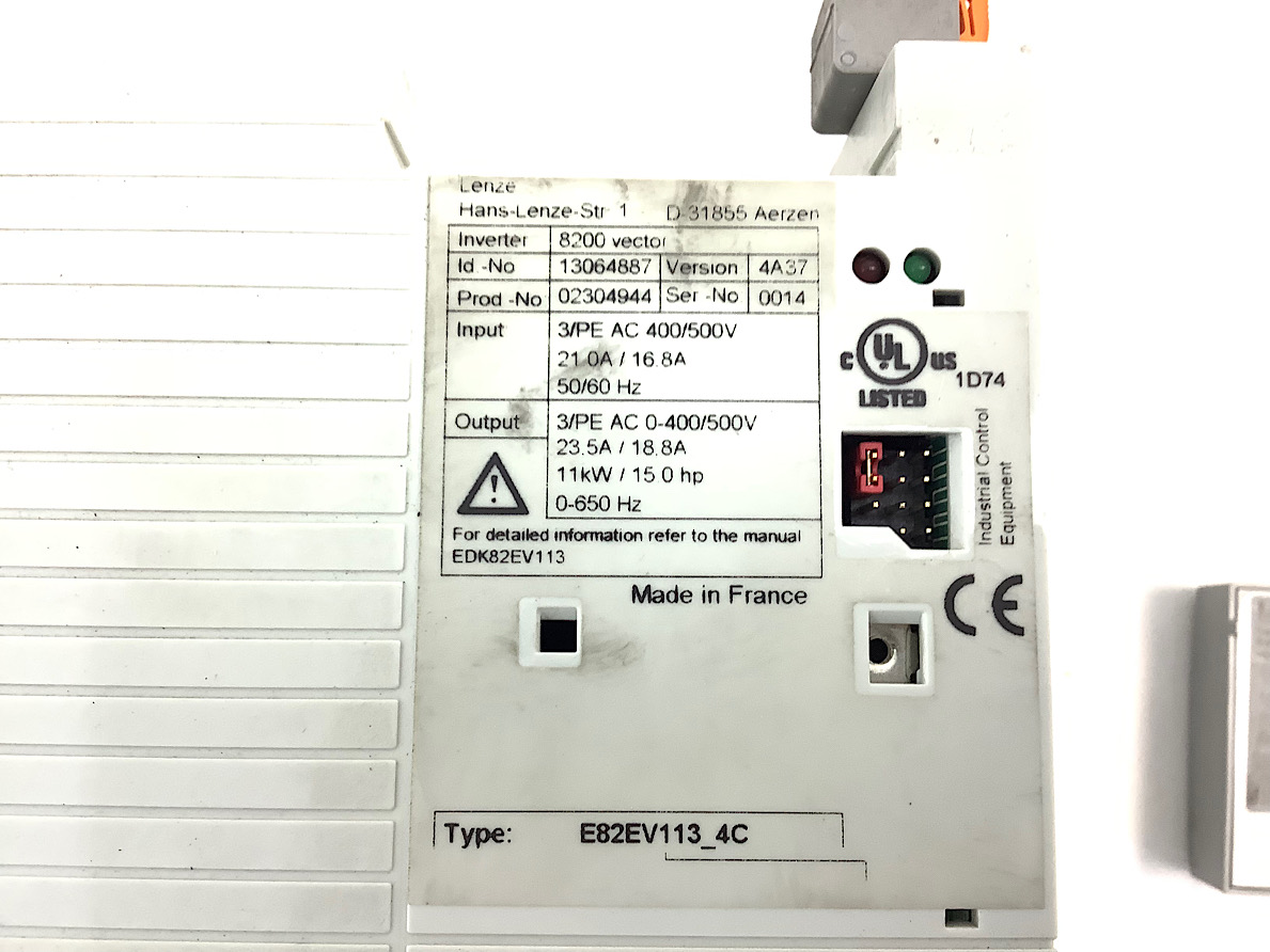 Lenze Frequenzumrichter Inverter 8200 vector E82EV113_4C 3/PE 23.5A/18.8A