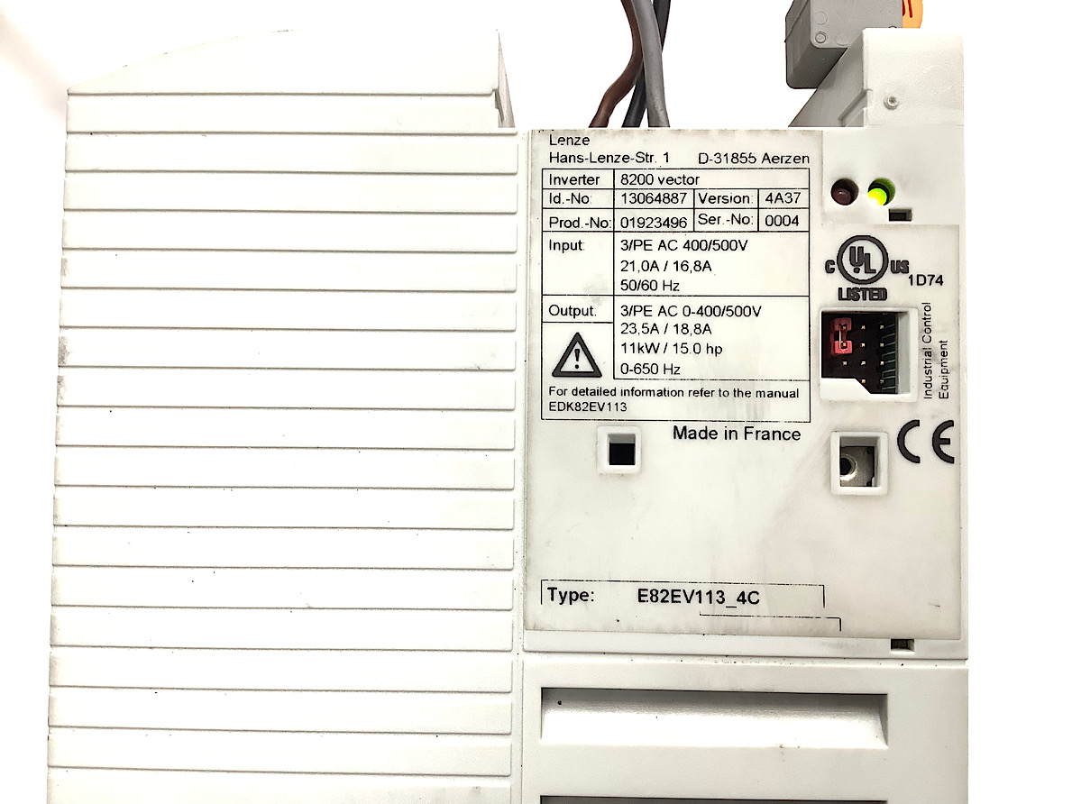 Lenze E82EV113_4C 23,5A/18,8A 400/500V Frequenzumrichter mit E82ZBC ...