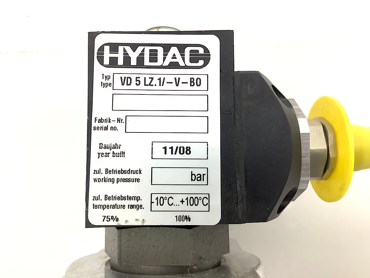 Hydac Filtertechnik LFNFW/HC40IB25LZ1.0-V-BO-OP-S0368 und VD5LZ.1/-V-BO ...