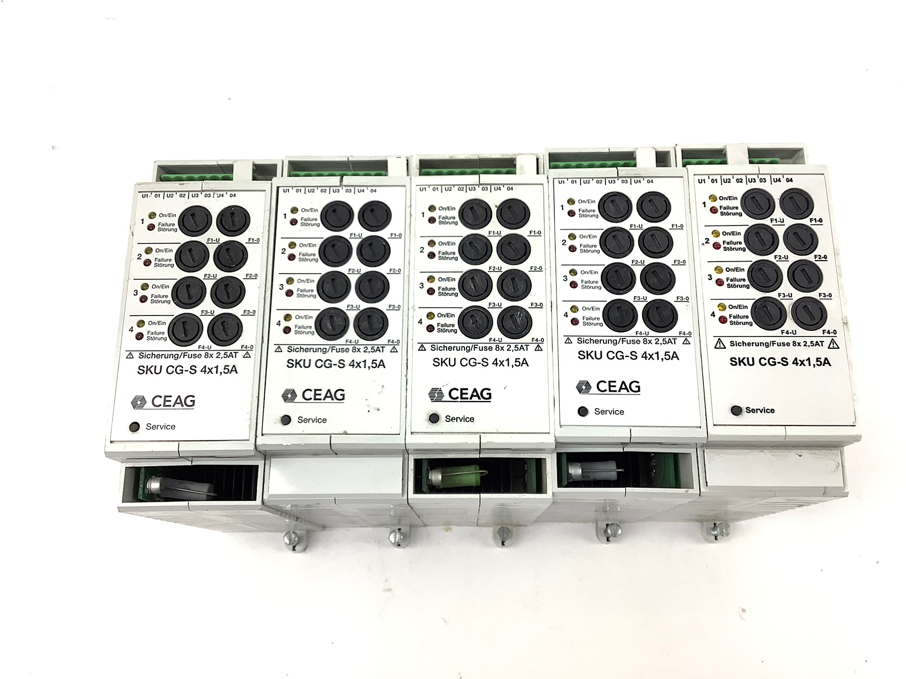 5x CEAG SKU CG-S 4x1,5A Stromkreisumschaltungen