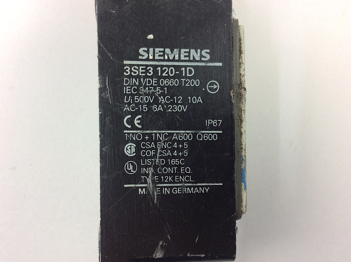 10er Set Omron/Siemens Endschalter z.B 4x Omron D4B-2171N-KGM1,125V 0,27A