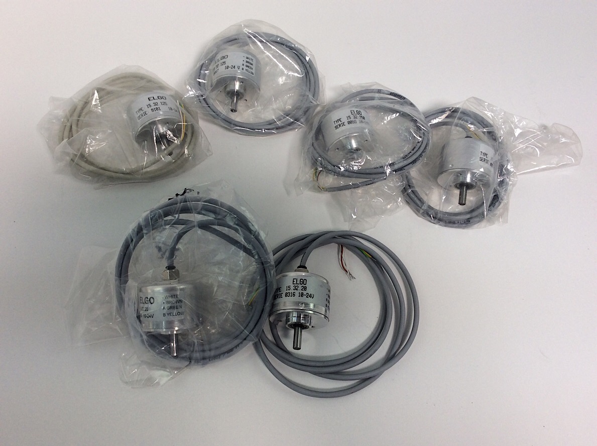 6er Set ELGO Drehcodierer/Encoder z.B 2x ELGO 15.32.50 Serie 0055 10-24V