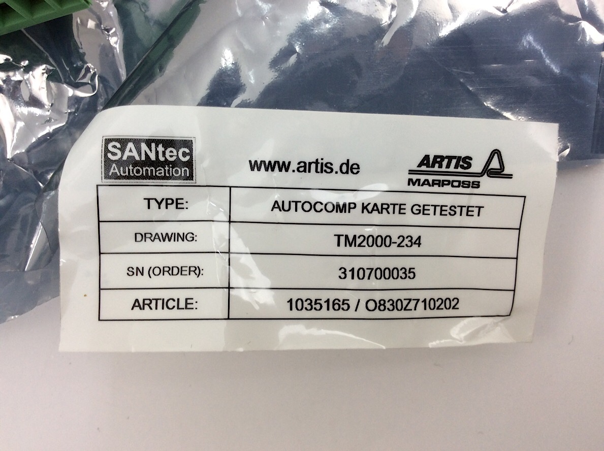 SANtec Automation TM2000-234 Autocomp Karte
